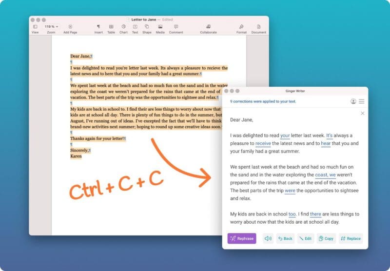 Ginger Software | ג'ינג'ר | תיקון שגיאות איות | תיקון דקדוק בשפה שניה